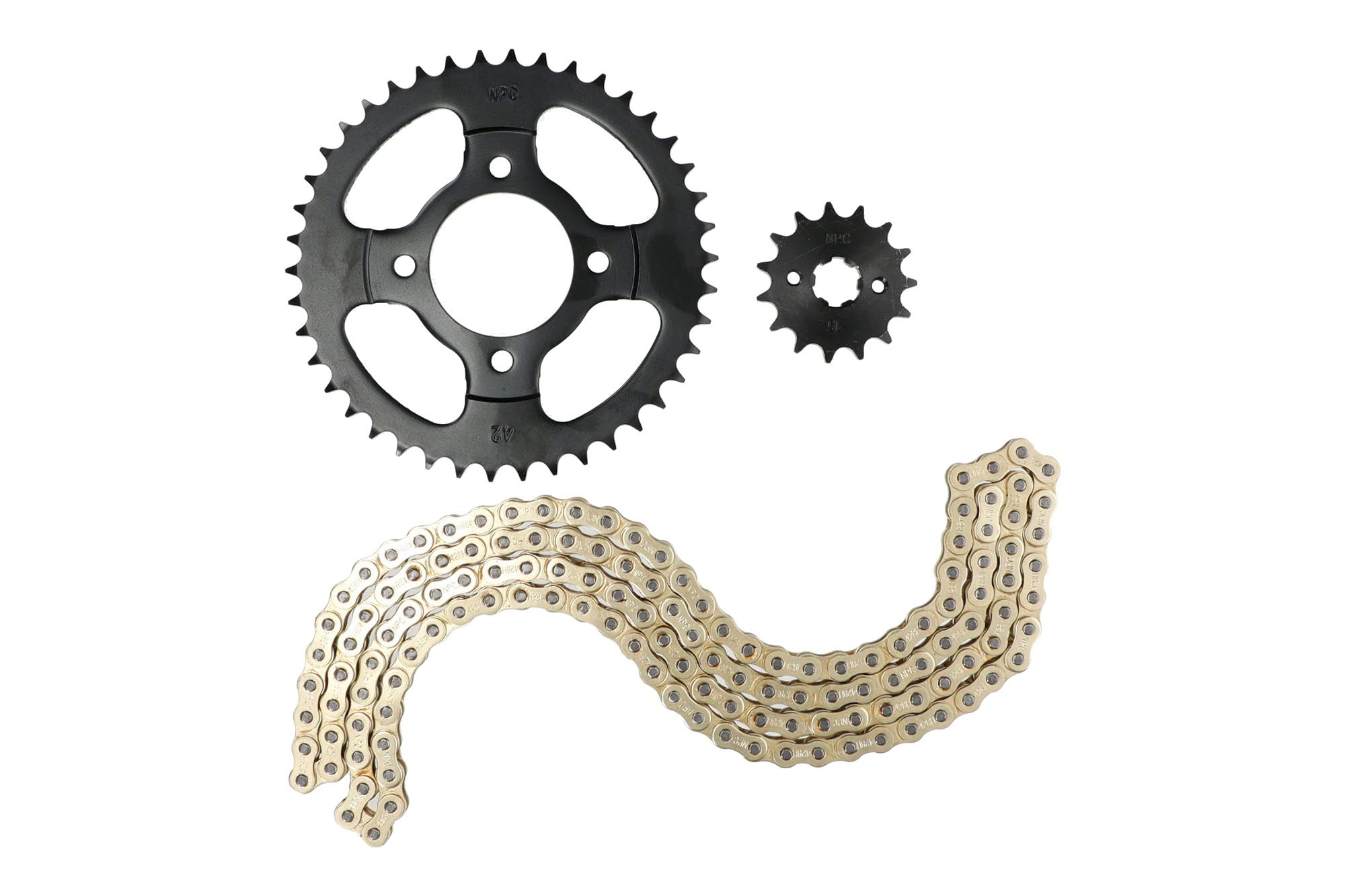 Kit Arrastre Akt Rtx150 Dorado R RTX-20400-000-KITH-G, RTX20400000KITHG